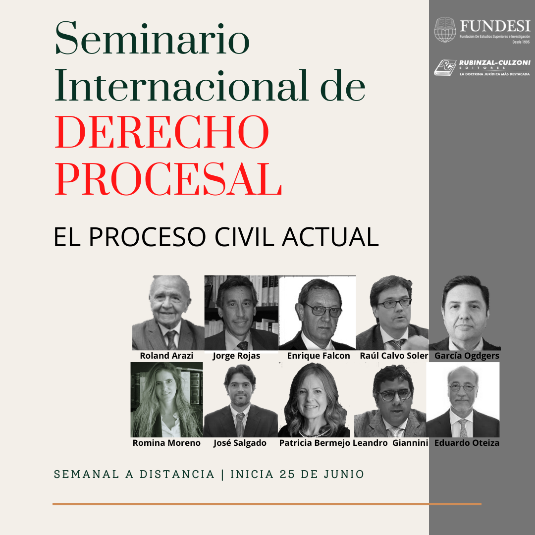 Seminario Internacional de DERECHO PROCESAL (1) - Fundesi Seminario Internacional de DERECHO PROCESAL (1) - Fundesi